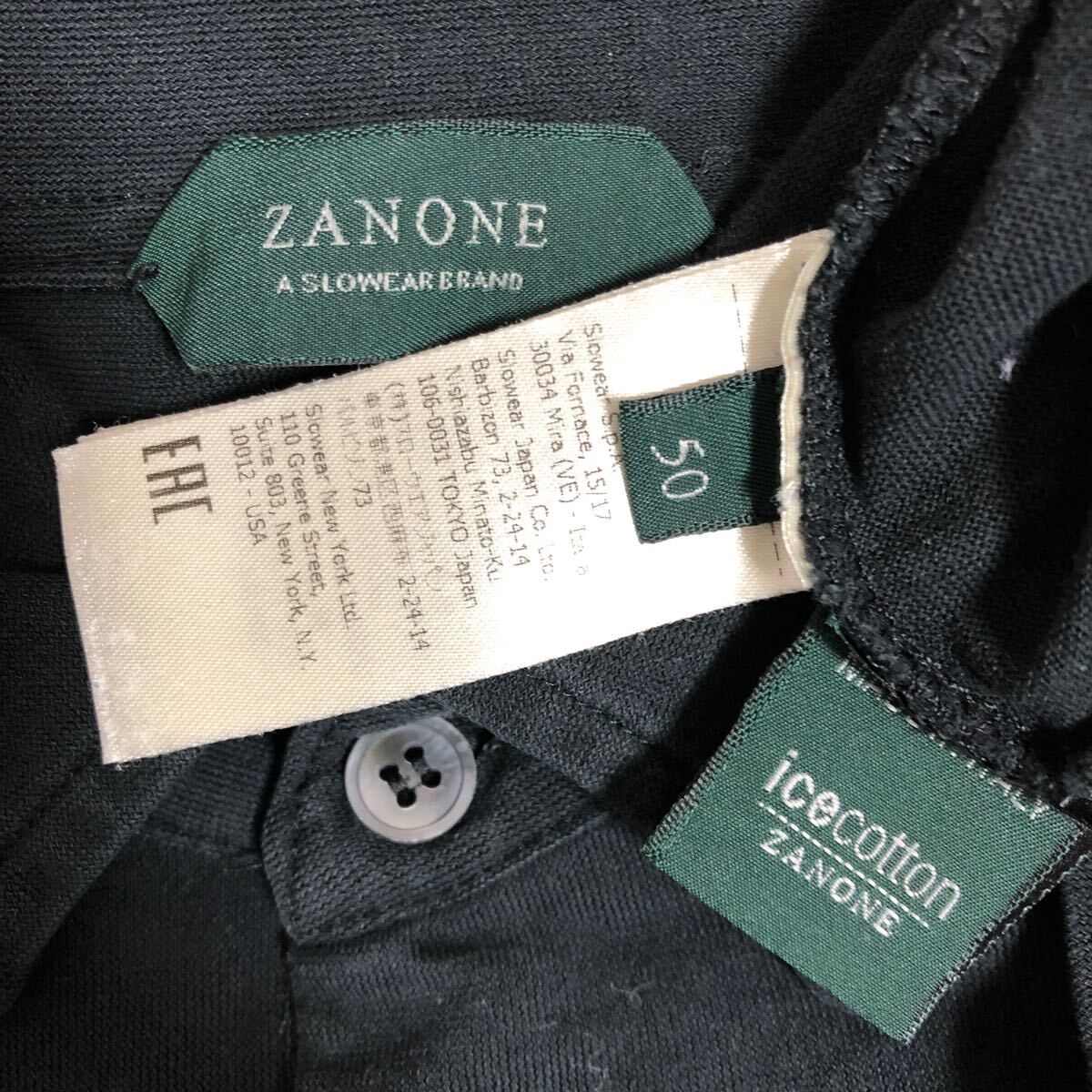 Yahoo!オークション - (k) ZANONE icecotton 半袖 ポロシャツ サイズ50...