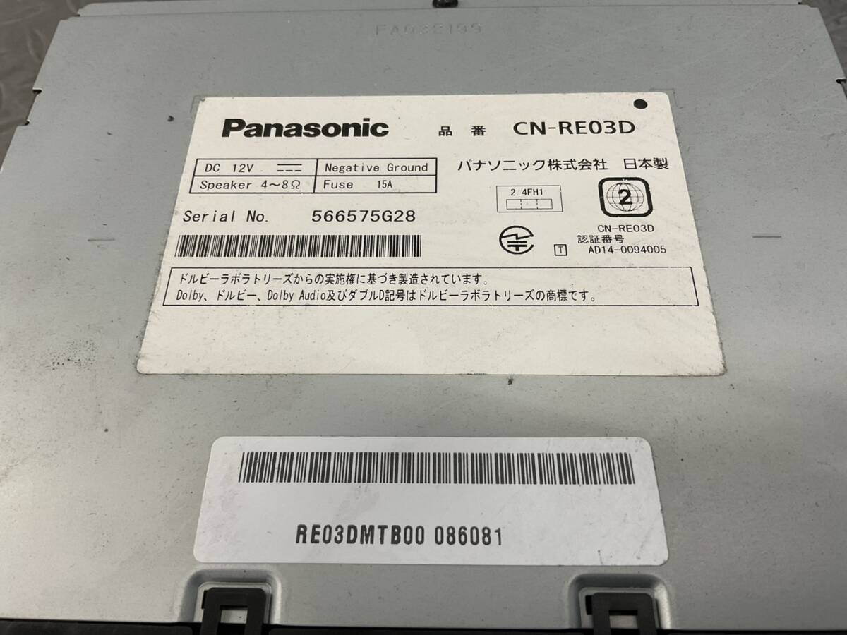 Yahoo!オークション - B29 ナビ パナソニック CN-RE03D CD/DVD/SD/TV(...