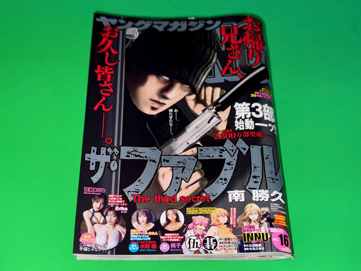 Yahoo!オークション - Z191 ヤングマガジン/2025年16号/百瀬まりな Eri...