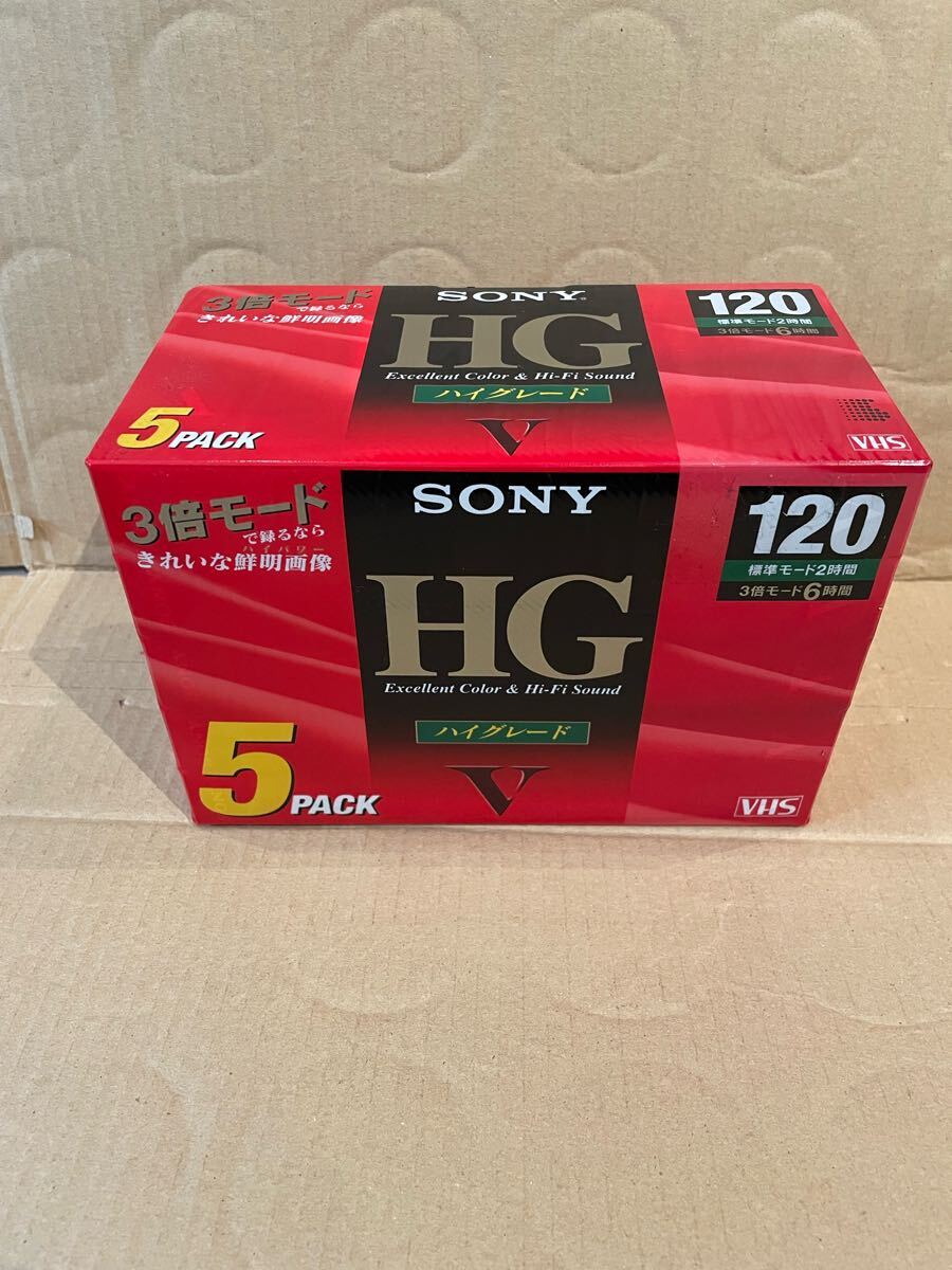 Yahoo!オークション - VHS ビデオテープ SONY 120分 5PACK ハイグレー...