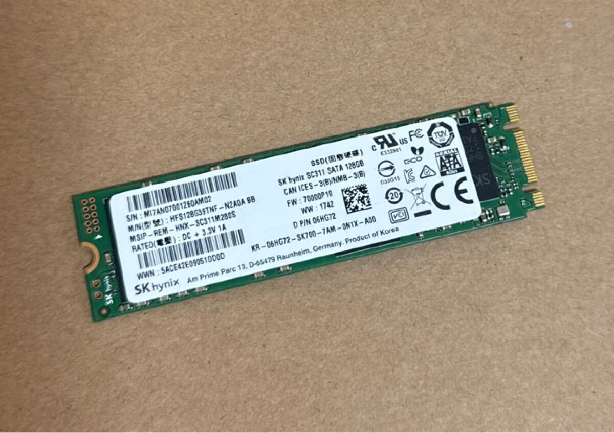 Yahoo!オークション - (K02)M.2 2280 SATA SSD SK-Hynix SC311 128GB