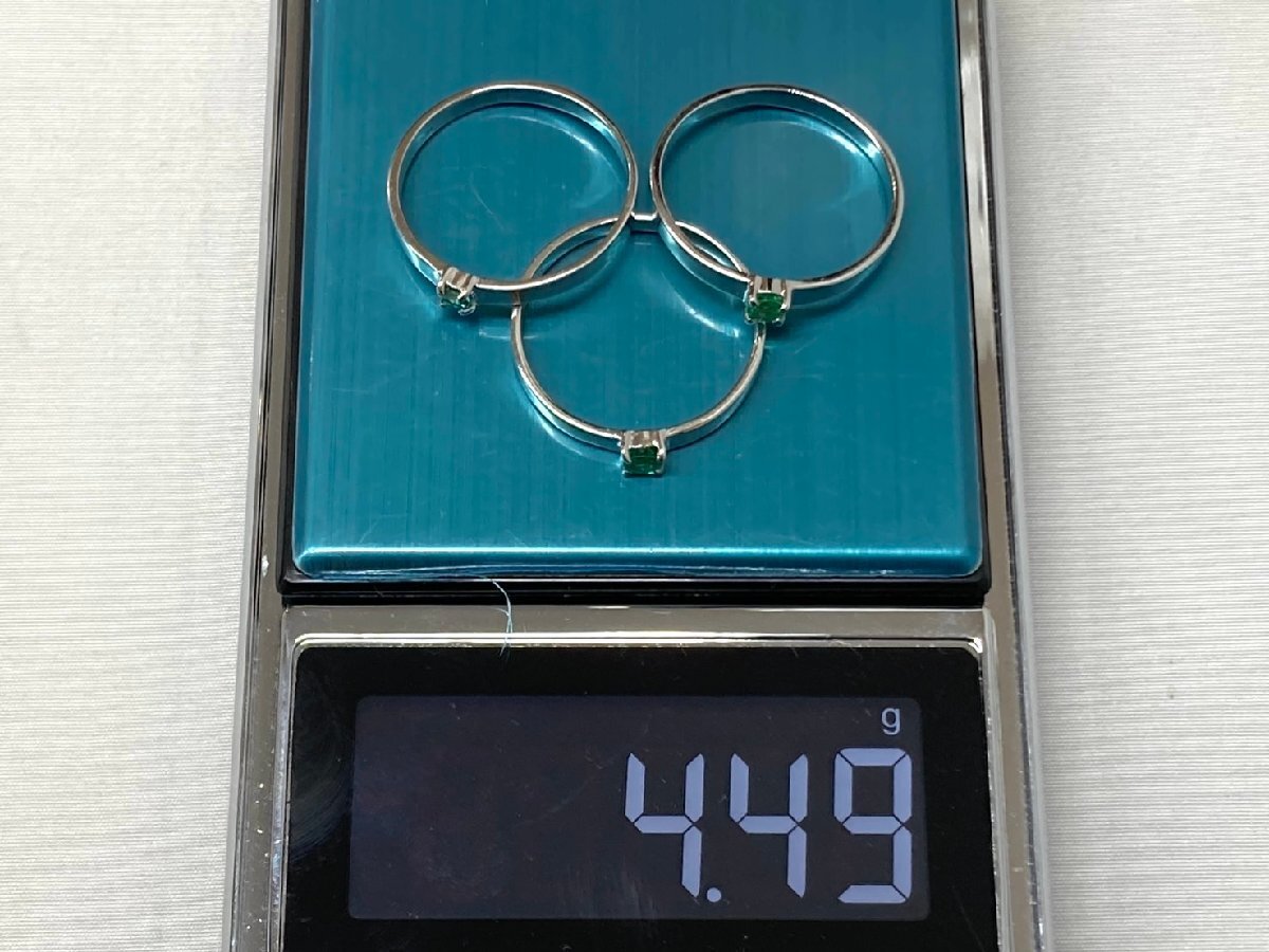 Yahoo!オークション - pt100 リング まとめ 3点 総重量 約4.49g 約16....