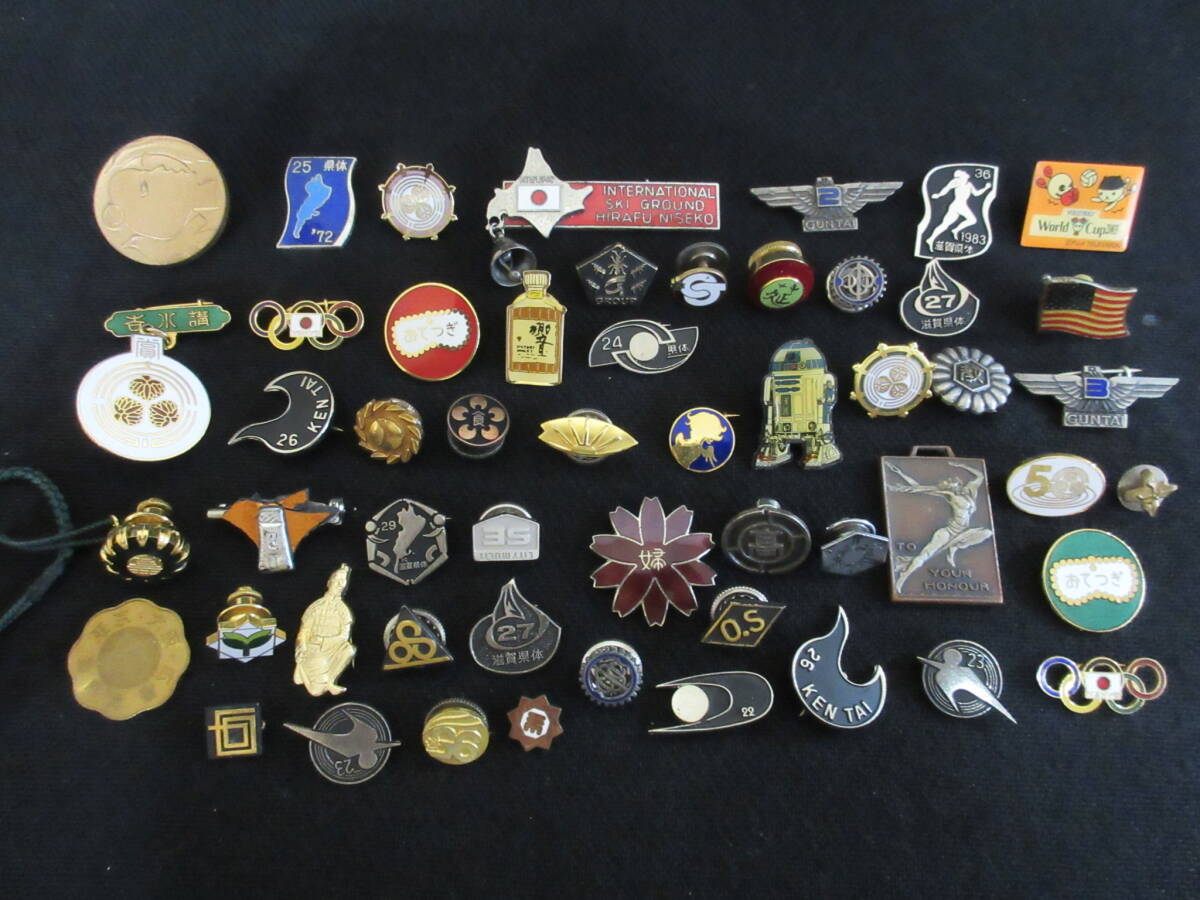 100円 アンティーク/コレクション 記念章/社章/国旗/オリンピック/他 ピンバッジ ピンブローチ コイン 53点 大量セット T-91(ピンバッジ)｜売買されたオークション情報、yahoo ...