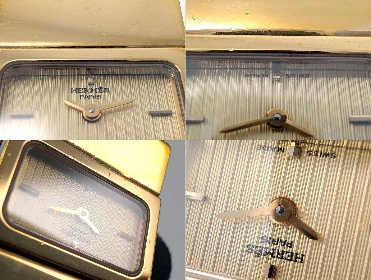 Yahoo!オークション - HERMES エルメス ロケ バングルウォッチ L01.100...