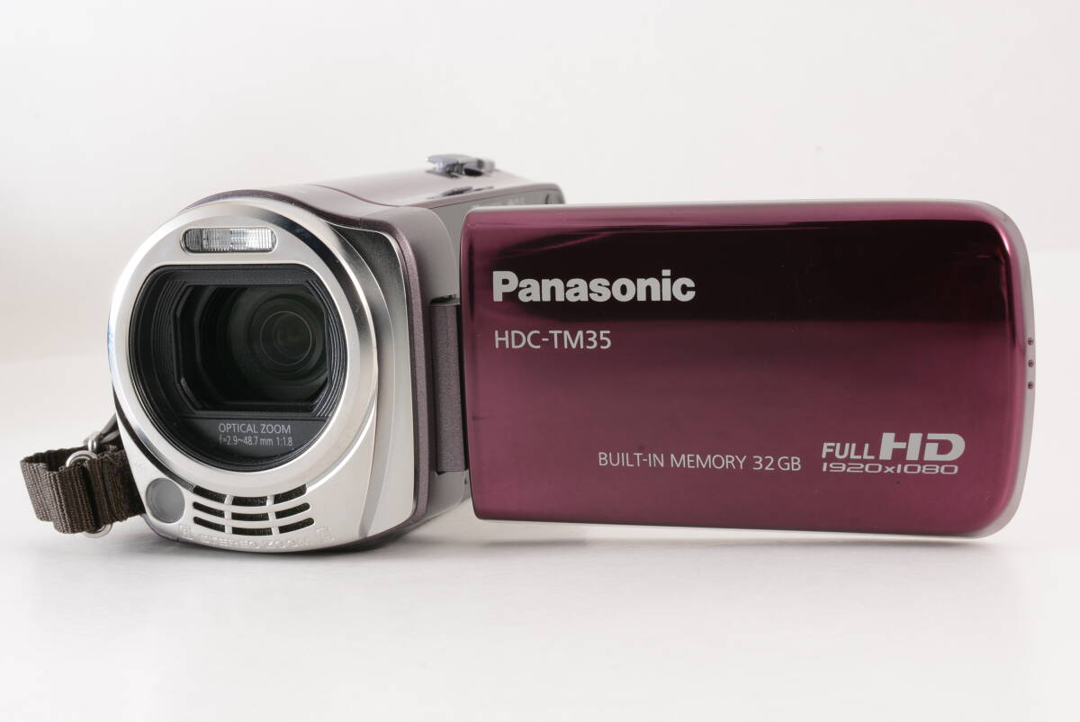 Yahoo!オークション - 動作品 パナソニック Panasonic HDC-TM35 紫 バ...