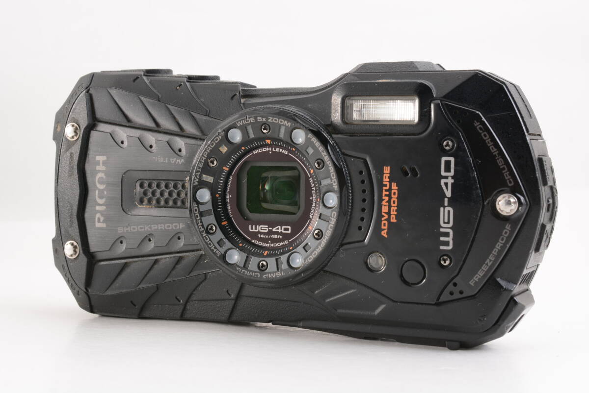 リコー RICOH WG-40 コンパクトデジタルカメラ 黒 ブラック 管MM5312(リコー)｜売買されたオークション情報、yahooの商品情報をアーカイブ公開 - オークファン ...