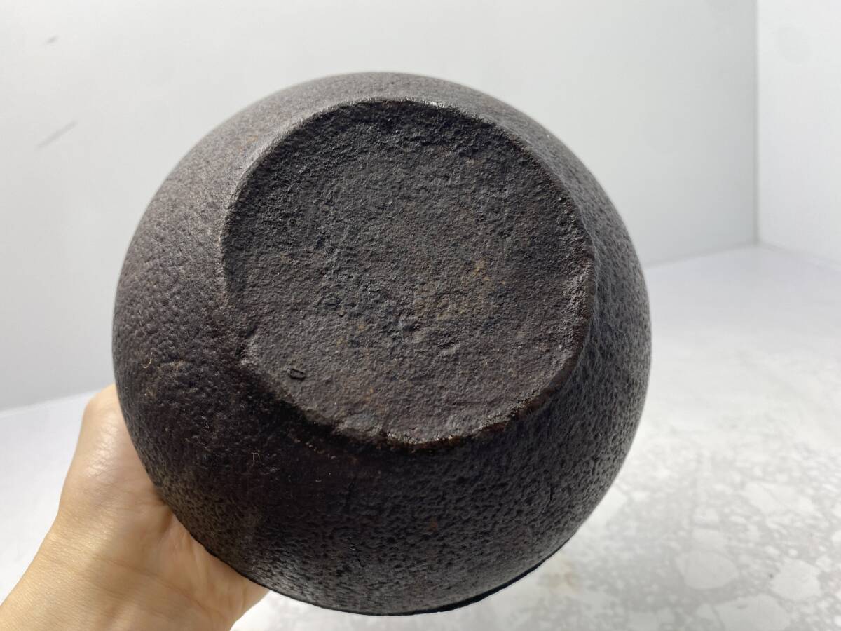 4/5☆龍文堂 造☆南部鉄器 鉄瓶 煎茶道具 茶道具 【中古/現状品 4/5☆龍文堂 造☆南部鉄器 鉄瓶 煎茶道具 茶道具 【中古/現状品