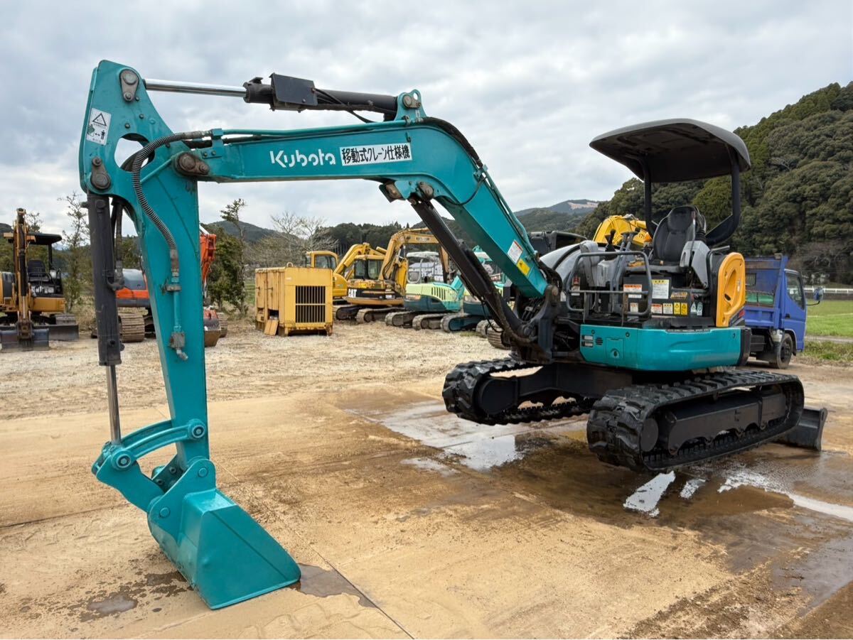 Yahoo!オークション - U40-6 クボタ油圧ショベル 配管付 アームクレー...