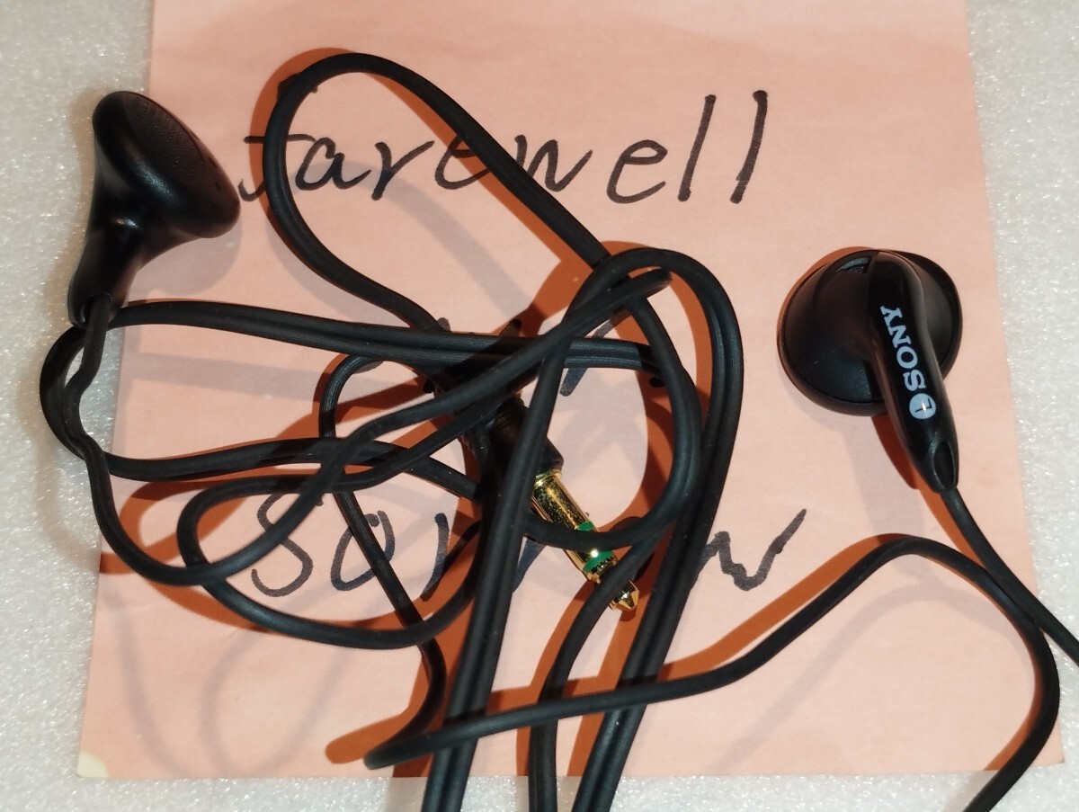 Yahoo!オークション - SONY MDR-E804 インナーイヤー イヤホン 黒 ブラ...