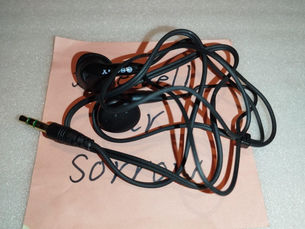 Yahoo!オークション - SONY MDR-E804 インナーイヤー イヤホン 黒 ブラ...