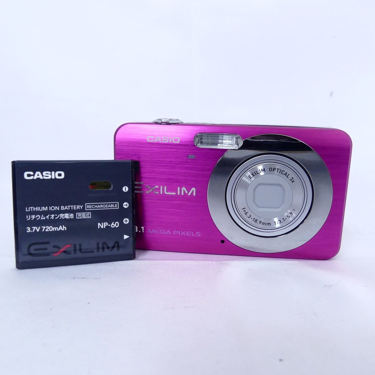 Yahoo!オークション - CASIO カシオ EXILIM EX-Z80 ピンク系 デジタル...