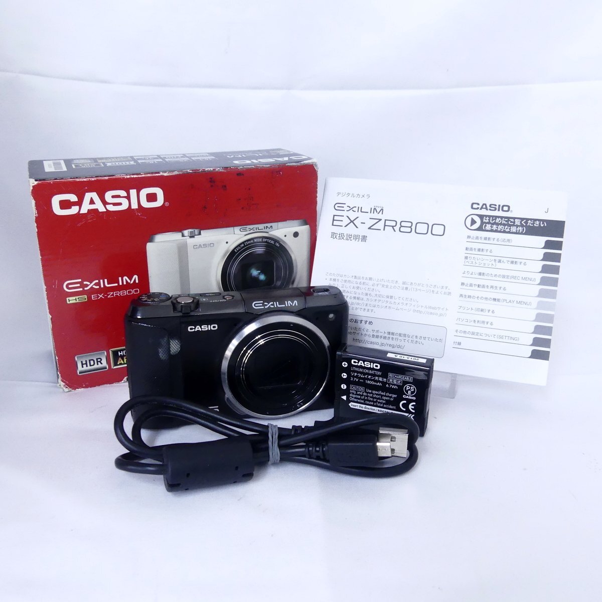 Yahoo!オークション - CASIO カシオ EXILIM エクシリム EX-ZR800 ブラ...