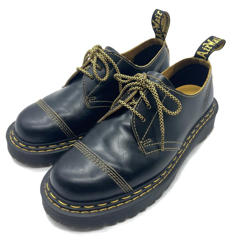 Dr.Martens 1461 BEX DS 3 EYE SHOE UK8 ドクターマーチン ダブルステッチ ブラック×イエロー 240019490386(UK8)｜売買されたオークション情報 ...
