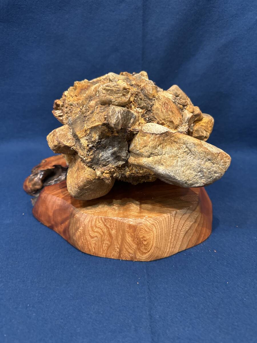 鑑賞石 美濃壺石 重量約2582g 台座付き 飾り石 天然石 水石 原石 鑑賞石 美濃壺石 重量約2582g 台座付き 飾り石 天然石 水石 原石