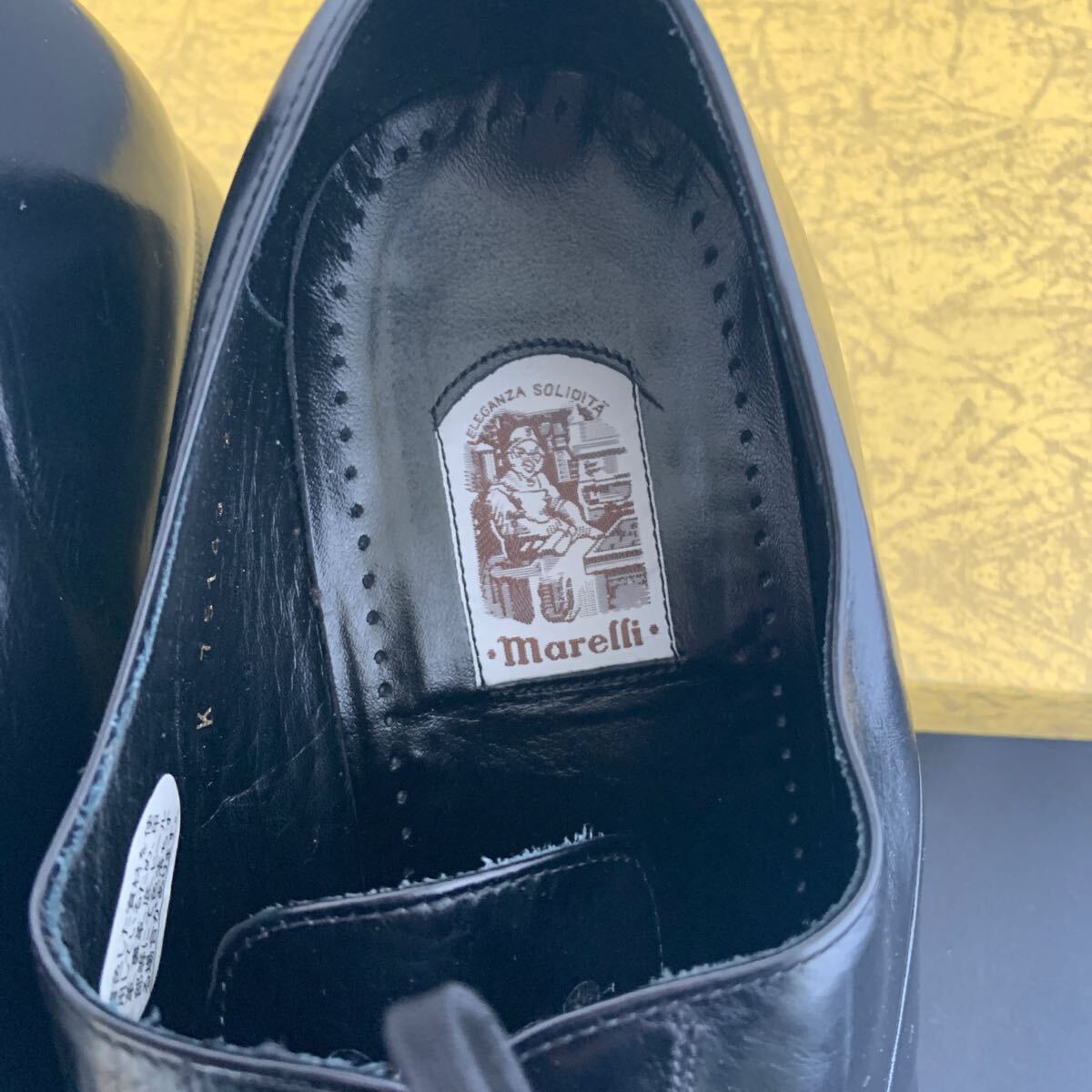 Yahoo!オークション - marelli ブラック レザーシューズ