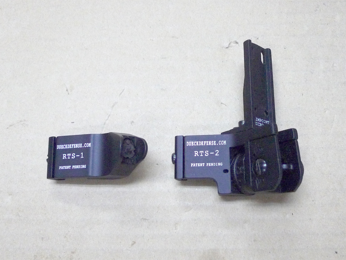 メーカー不明 多分レプリカ Dueck Defense RTS-1/2 45ディグリー 45度傾斜 Aimpoint Micro T1対応マウント付き BUIS 前後サイト(パーツ)｜売買され ...