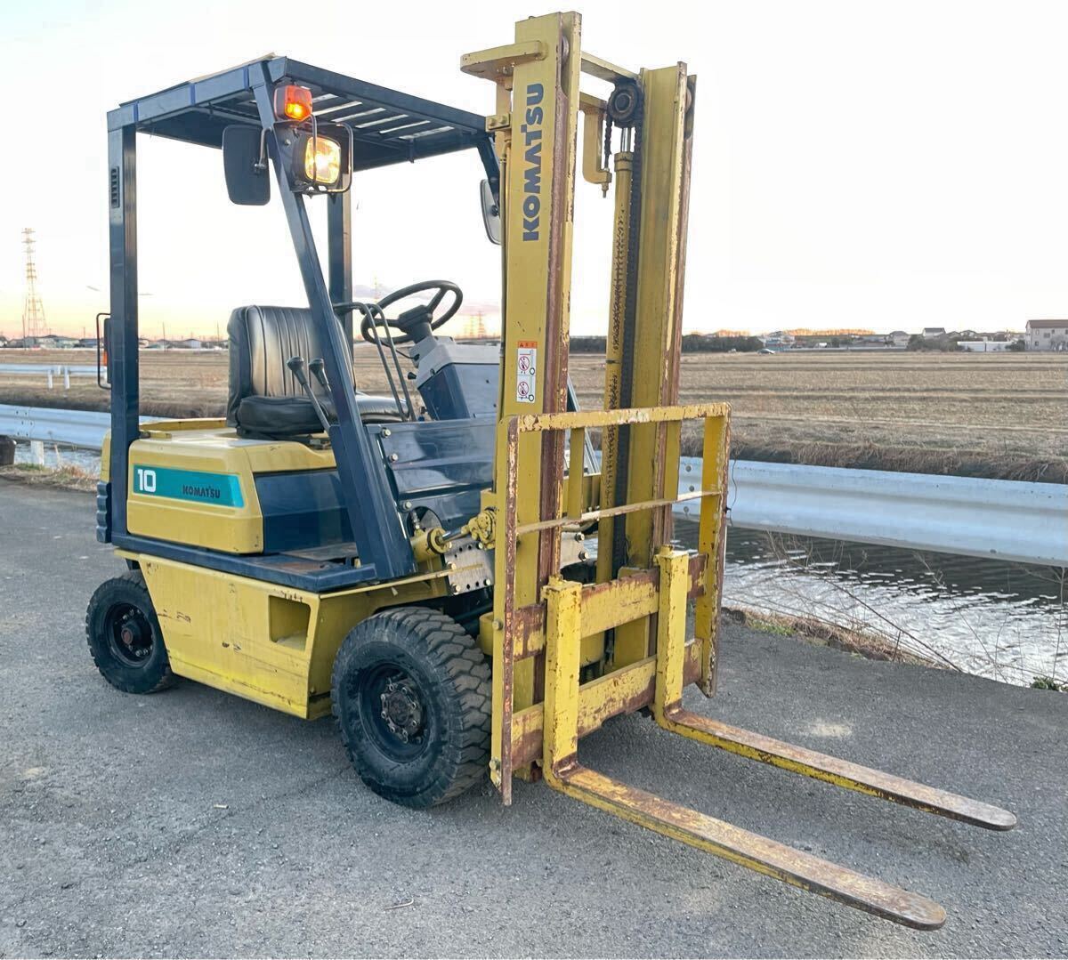 Yahoo!オークション - コマツ ガソリン フォークリフト FG10-15 1トン ...