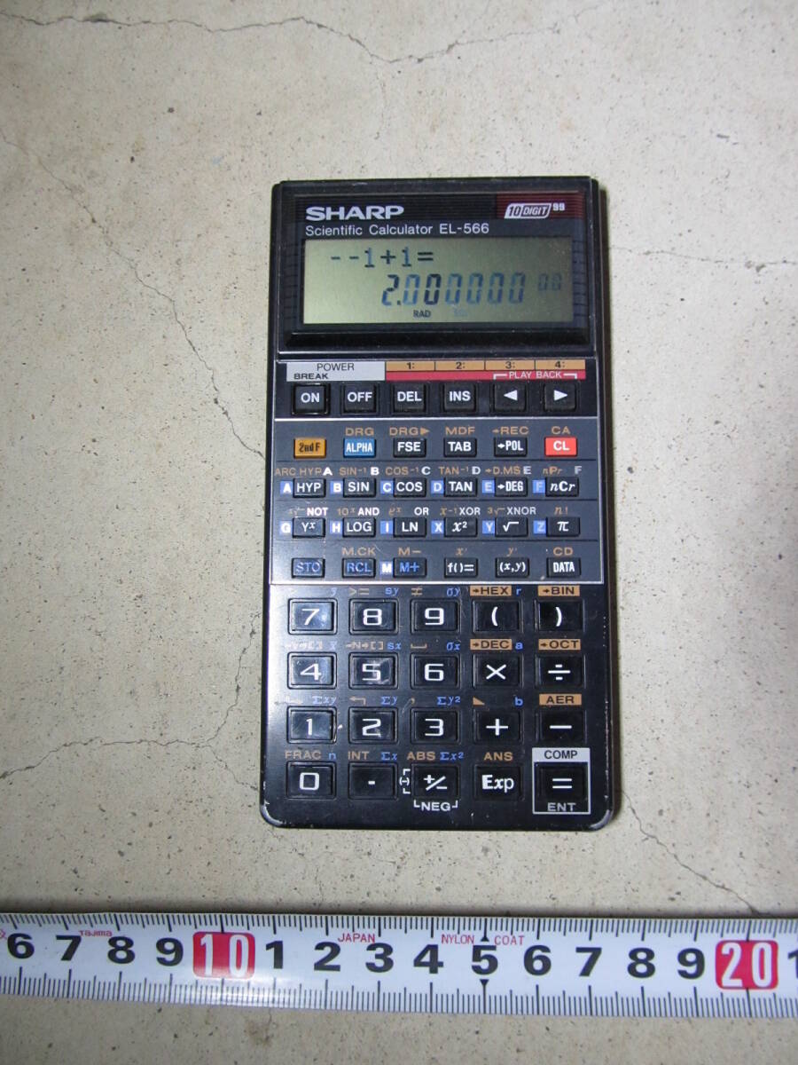 Yahoo!オークション - SHARP シャープ Scientific Calculator EL-566 ...