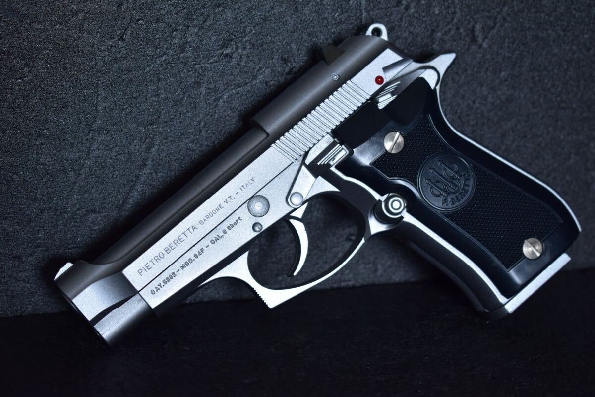 Yahoo!オークション - [限定品] WA ベレッタ M84FS HW シルバー ガスブ...