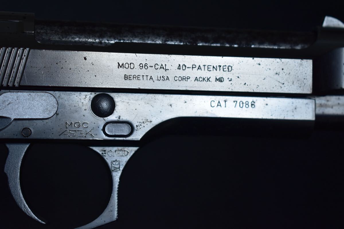 Yahoo!オークション - MGC ベレッタ M96 INOX .40S&W ガスブローバック...