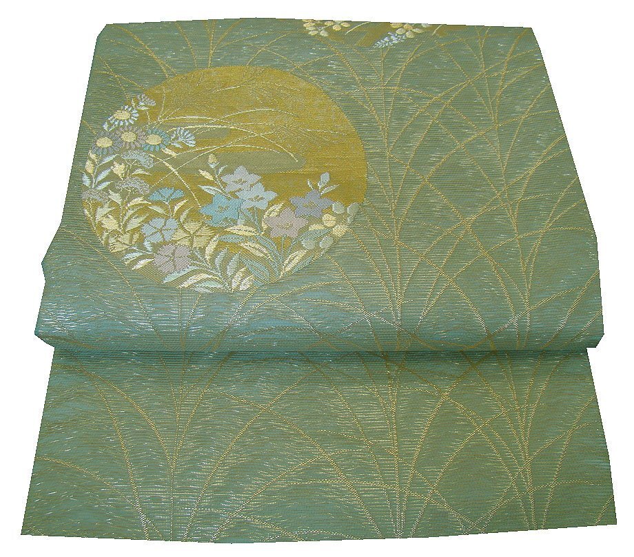 Yahoo!オークション - 時代屋 ロング寸 夏帯 訪問着 無地用 西陣織 紗 ...