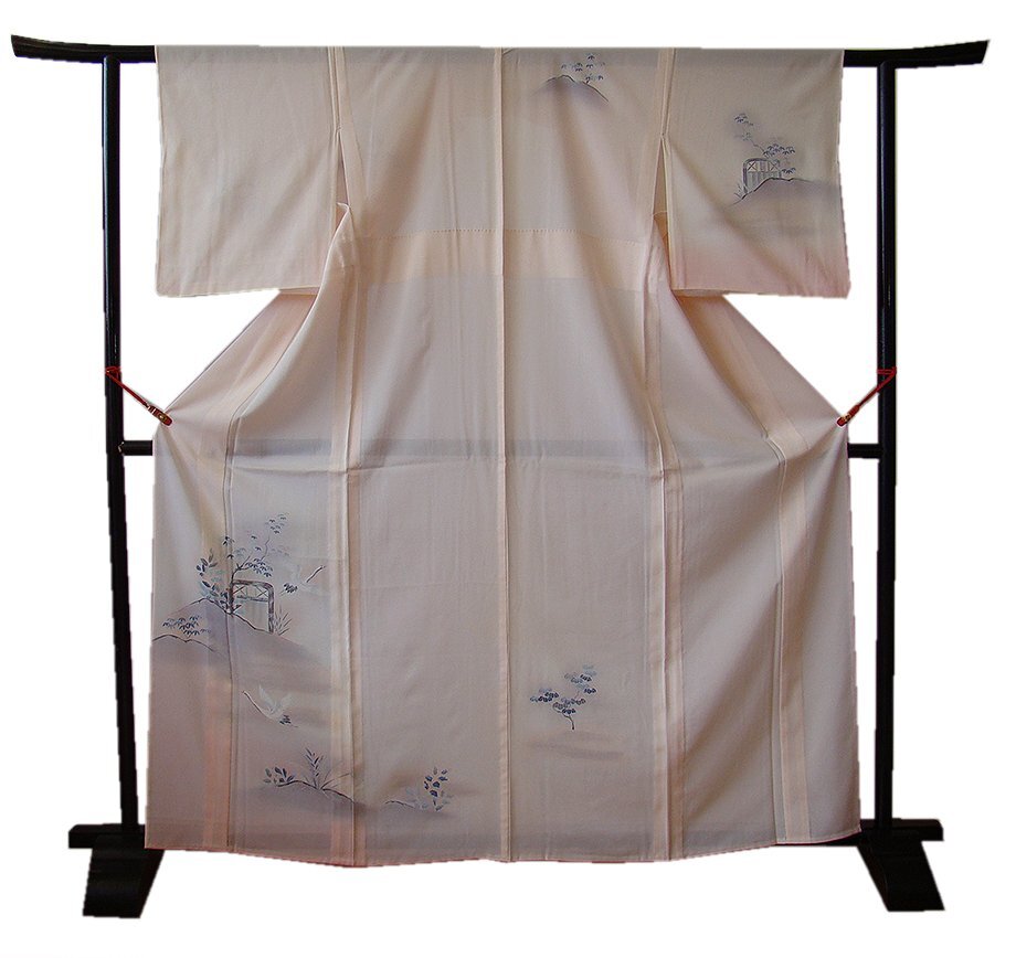 Yahoo!オークション - 時代屋 裄64.4cm 夏物 駒絽 3本絽 本加工染 ...