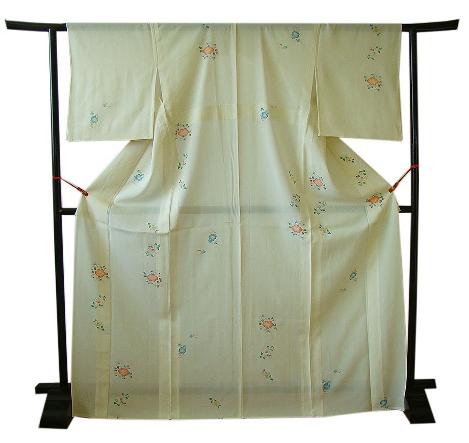 Yahoo!オークション - 時代屋 裄66.3cm 夏物 お茶事 駒絽 3本絽 小...