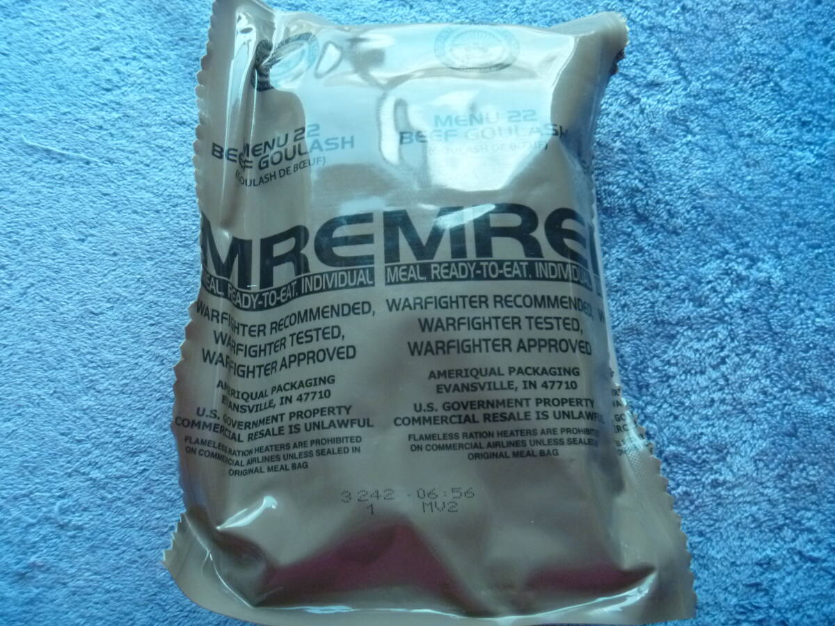 Yahoo!オークション - MRE MENU 22 BEEF GOULASH 未開封 277