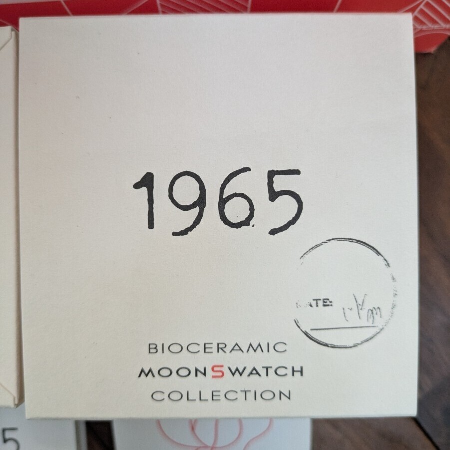 Yahoo!オークション - Swatch OMEGA BIOCERAMIC MoonSwatch 1965 4月...