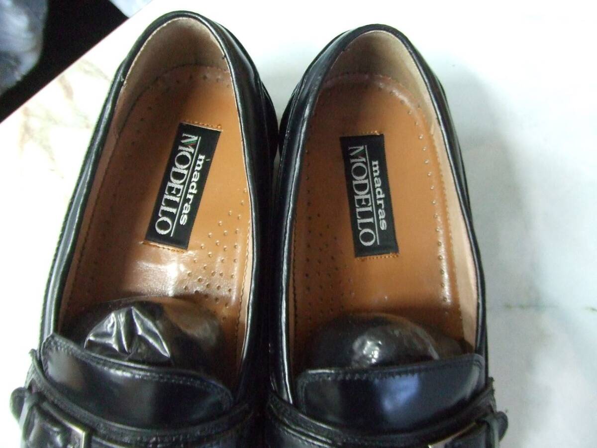 Yahoo!オークション - madras マドラス MODELLO ローファー ブラック 2...