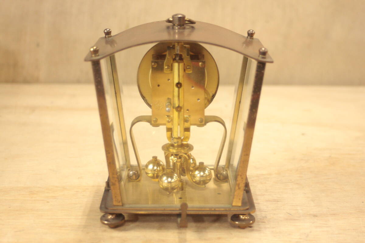 Yahoo!オークション - P96 Kern ドイツ製 回転振り子 機械時計 置き時...