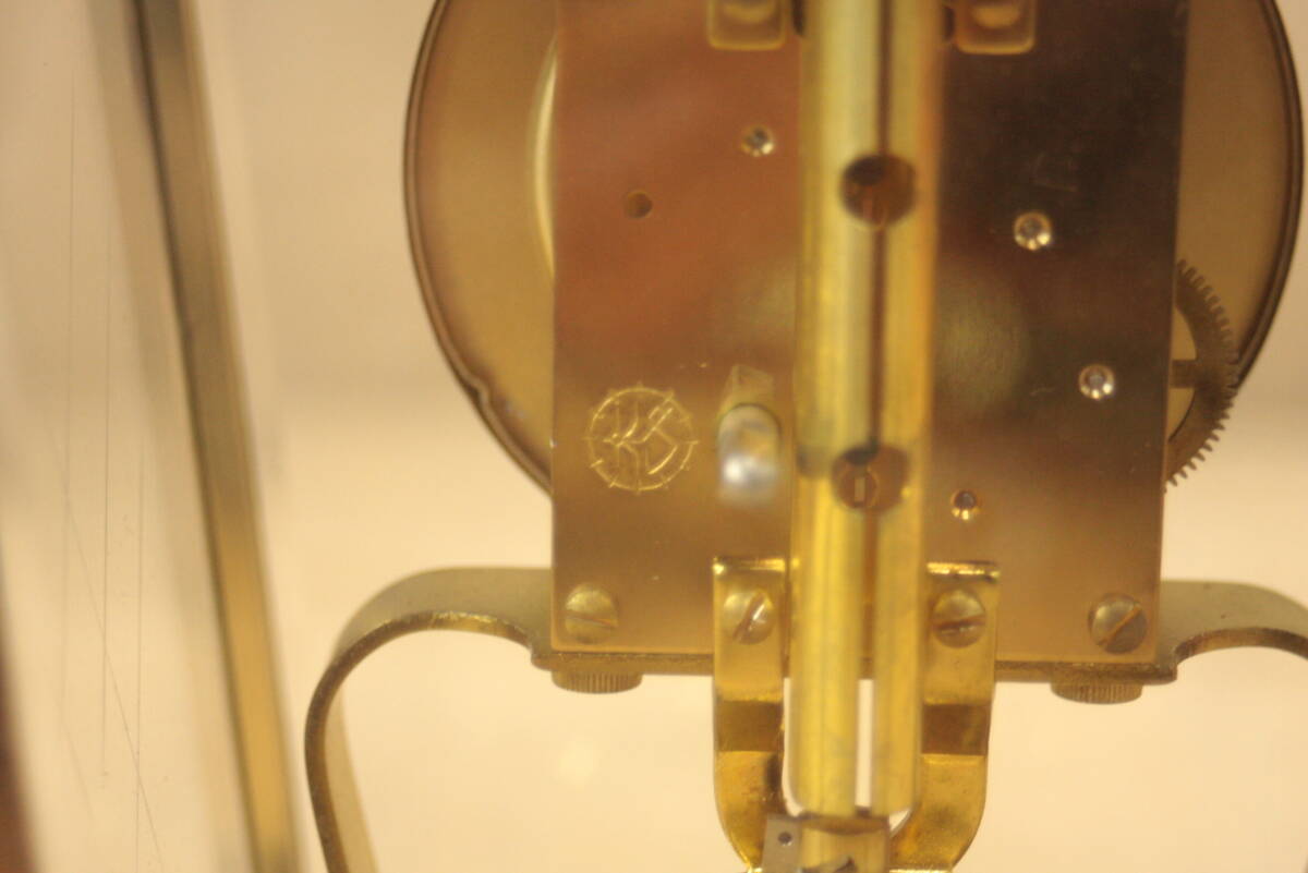 Yahoo!オークション - P96 Kern ドイツ製 回転振り子 機械時計 置き時...