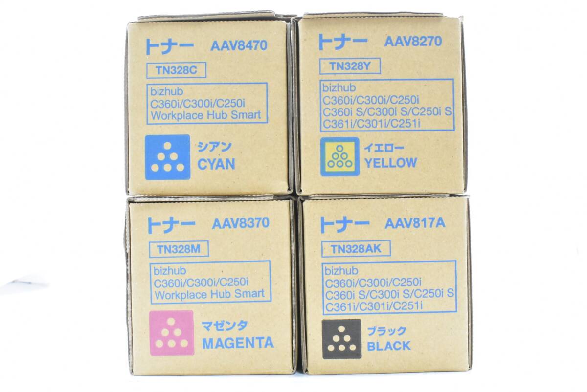 Yahoo!オークション - 未使用 コニカミノルタ 純正 トナー TN328 4色（...