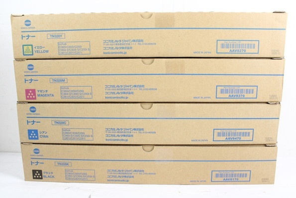 Yahoo!オークション - 未使用 コニカミノルタ 純正 トナー TN328 4色（...