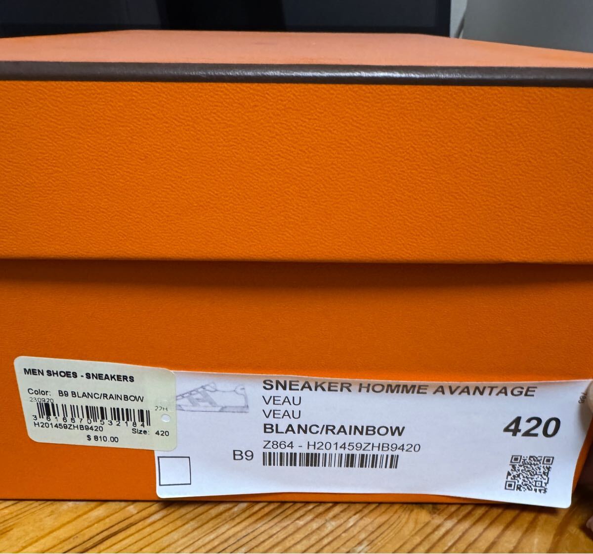 Yahoo!オークション - Herms Avantage Low Top Sneakers 42 エルメス ...