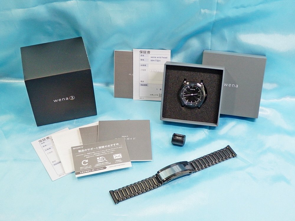 Yahoo!オークション - SONY wena 3 metal WNW-B21A/B ブラック WH-TS0...