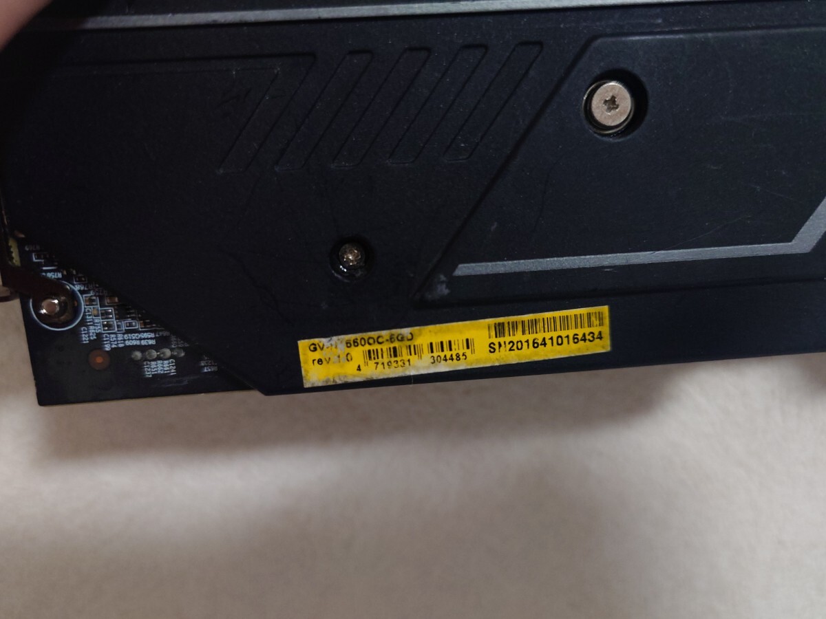 Yahoo!オークション - 1円スタート GIGABYTE GTX 1660 VRAM6GB(GV-N166...