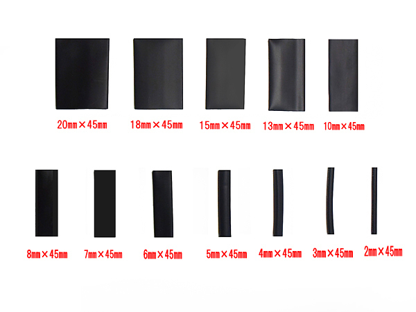 Yahoo!オークション - 熱 収縮チューブ 12サイズ 2mm～20mm 176本入り...