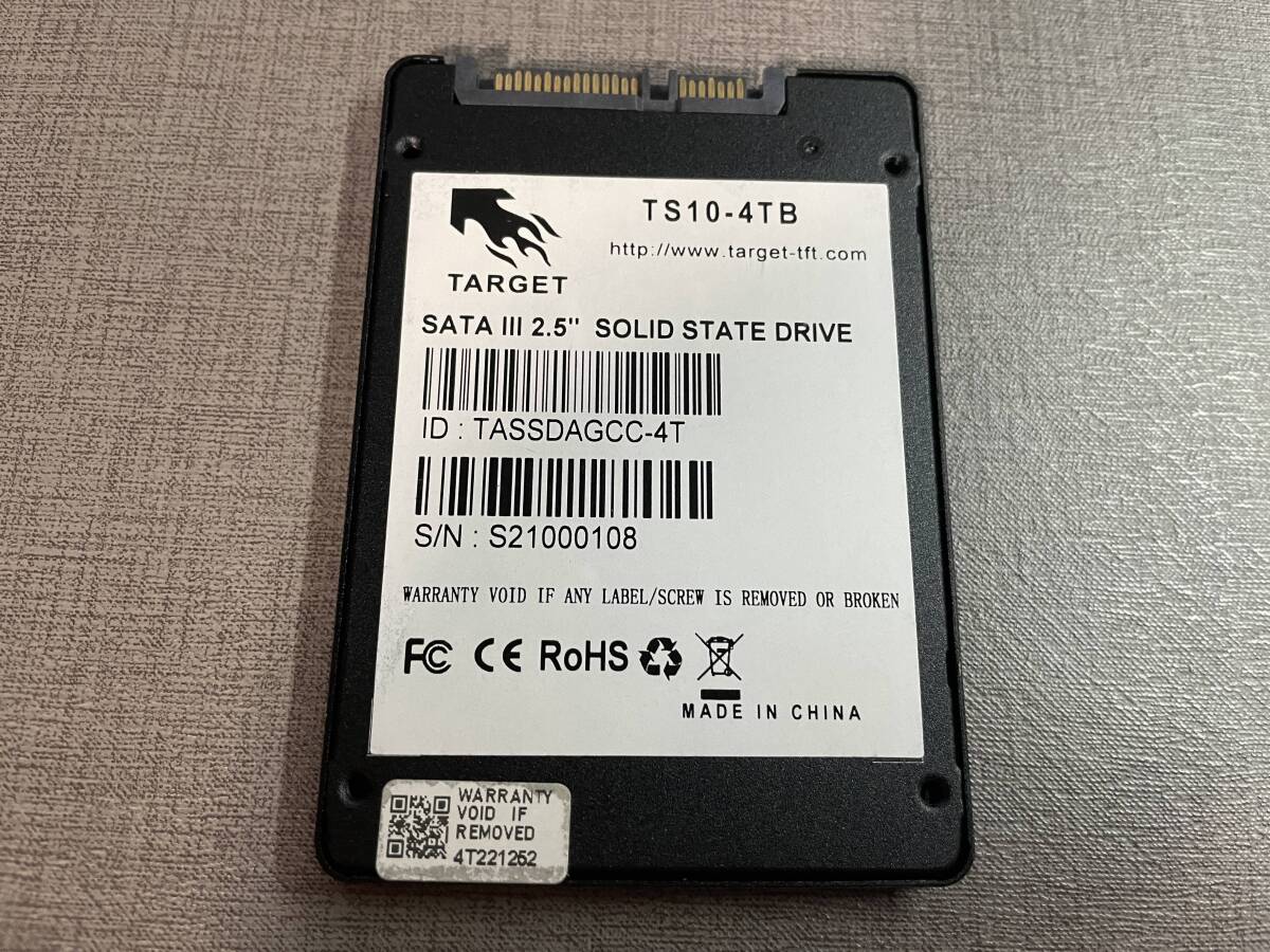 Yahoo!オークション - TARGET-TS10 SATA SSD 4TB
