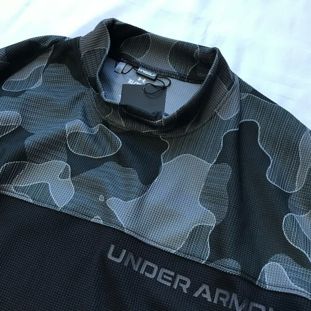 Yahoo!オークション - C377新品【メンズXL】黒迷彩 定価9900円 アンダ...