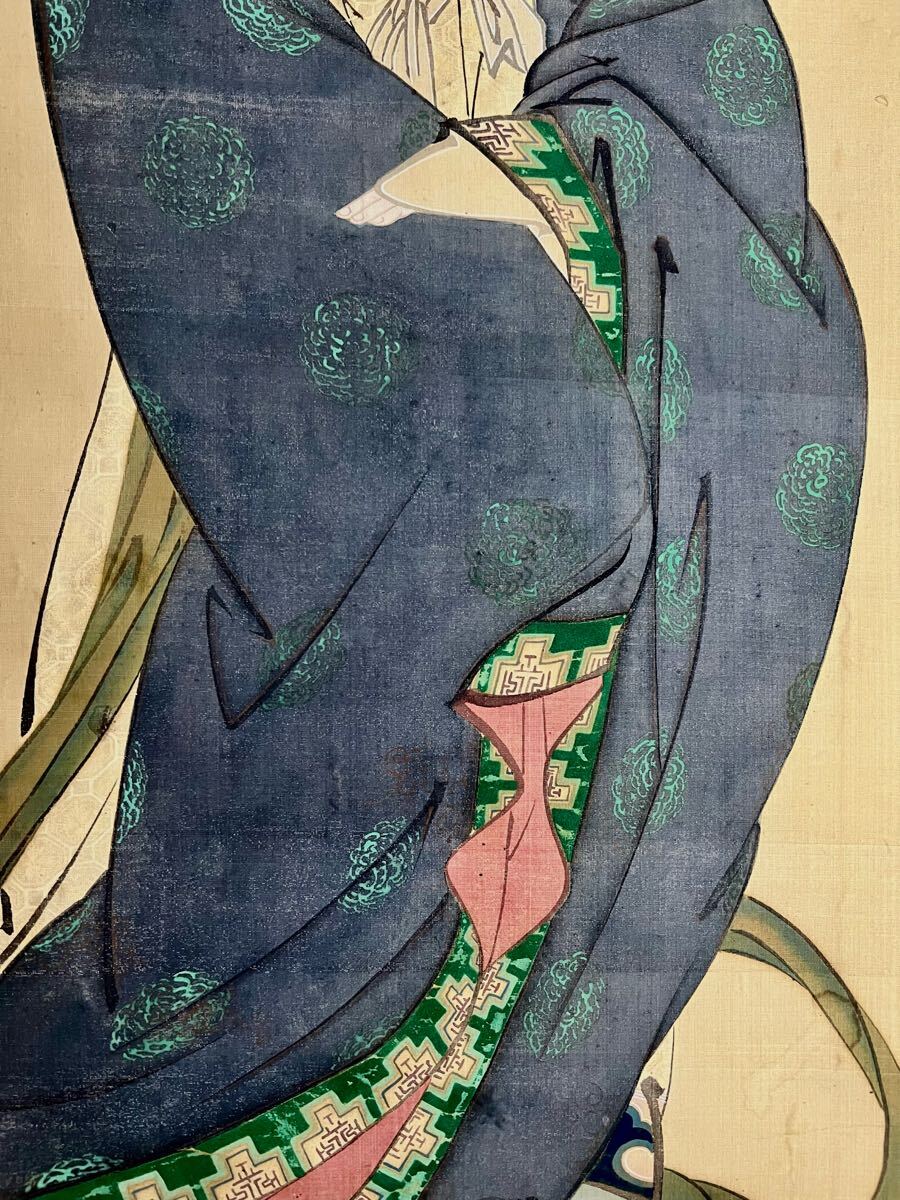 模写】【S8】円山応挙「楊貴妃」絹本 合箱 美人画 歴史人物画 模写】【S8】円山応挙「楊貴妃」絹本 合箱 美人画 歴史人物画