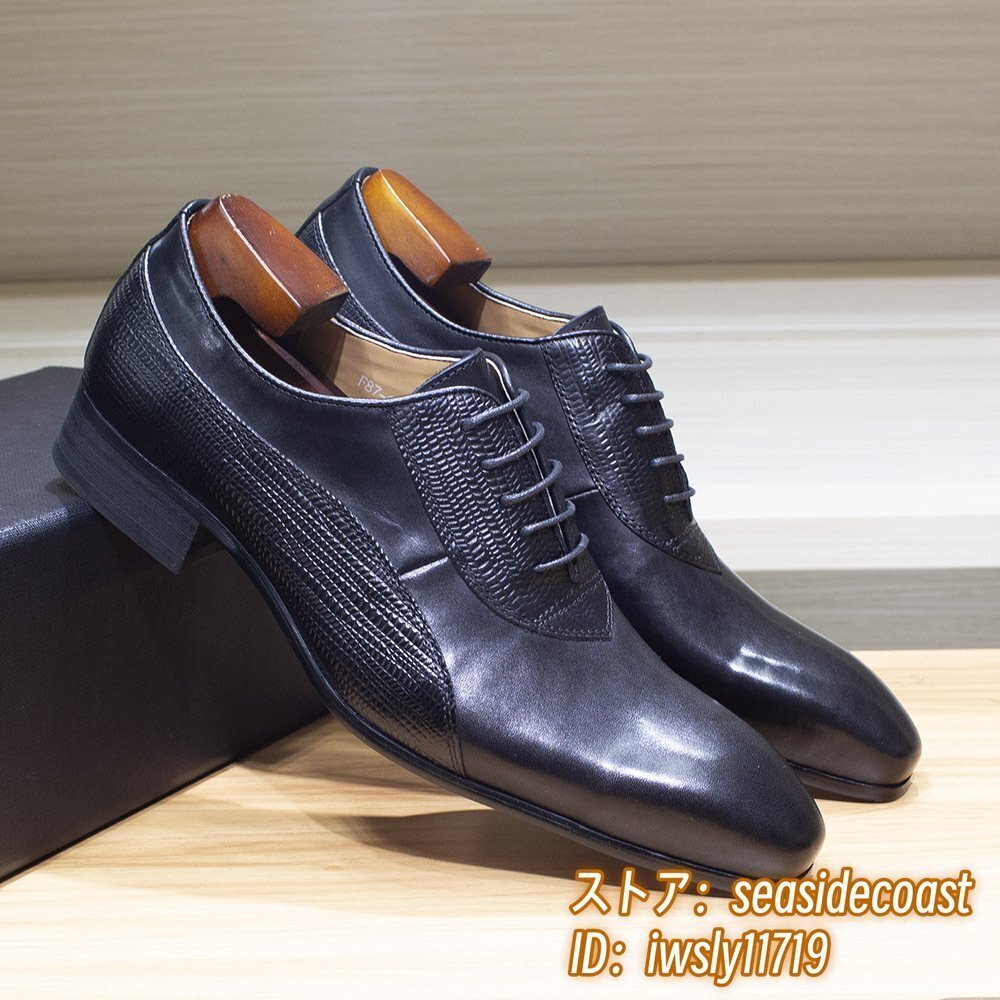 Yahoo!オークション - 定価11万超 牛革 レザーシューズ メンズ 紳士靴 ...