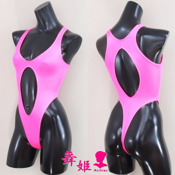 Yahoo!オークション - (390Saa-T91)スピーシーズレオタード(艶光沢ピン...