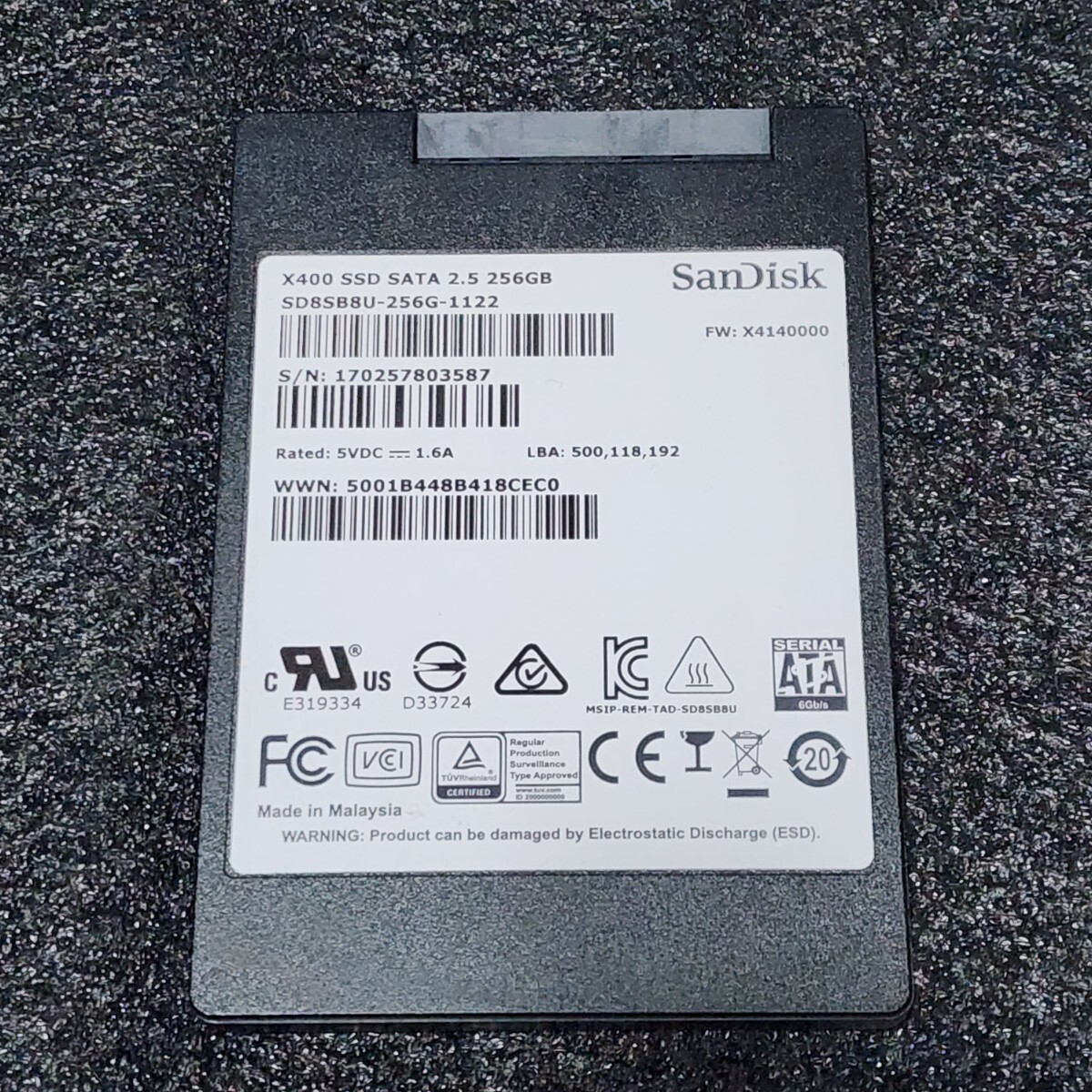 Yahoo!オークション - SanDisk X400(SD8SB8U-256G-1122) 256GB SATA SS...