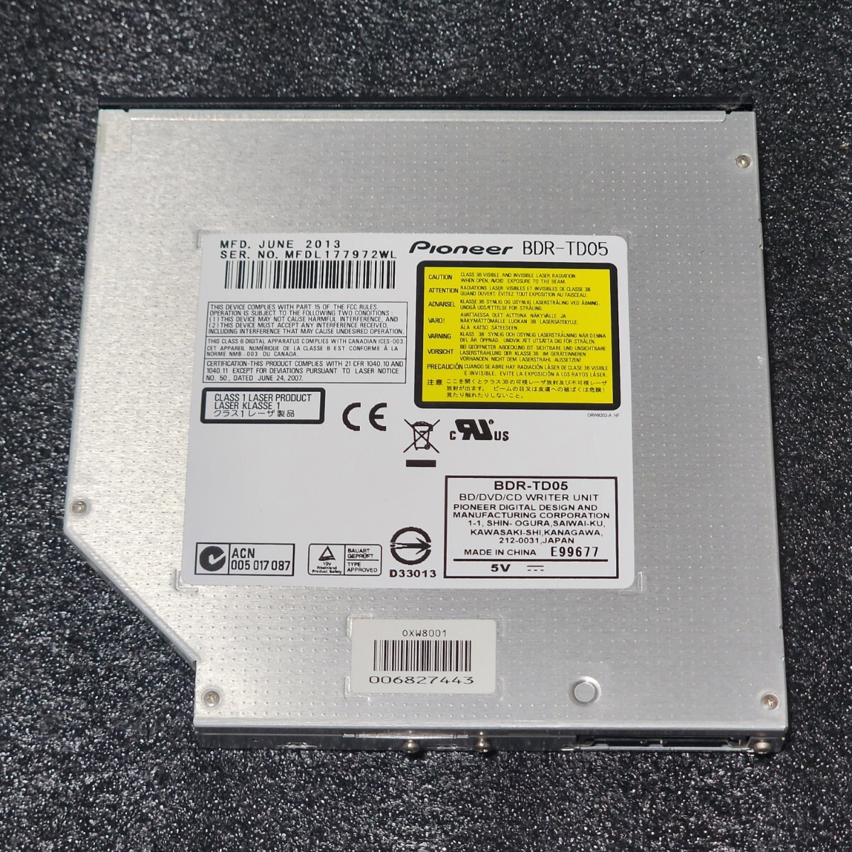 Yahoo!オークション - PIONEER BDR-TD05 BD-XL スリム型ブルーレイディ...