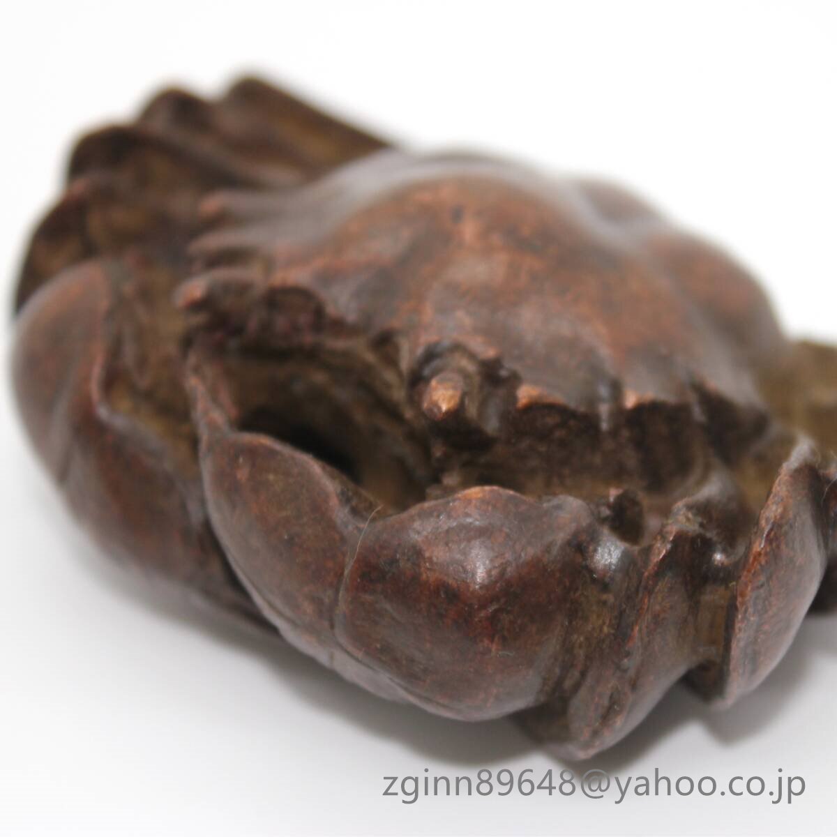 Yahoo!オークション - 364g 古銅 蟹 かに カニ 茶道具 置物 置き物 蓋...