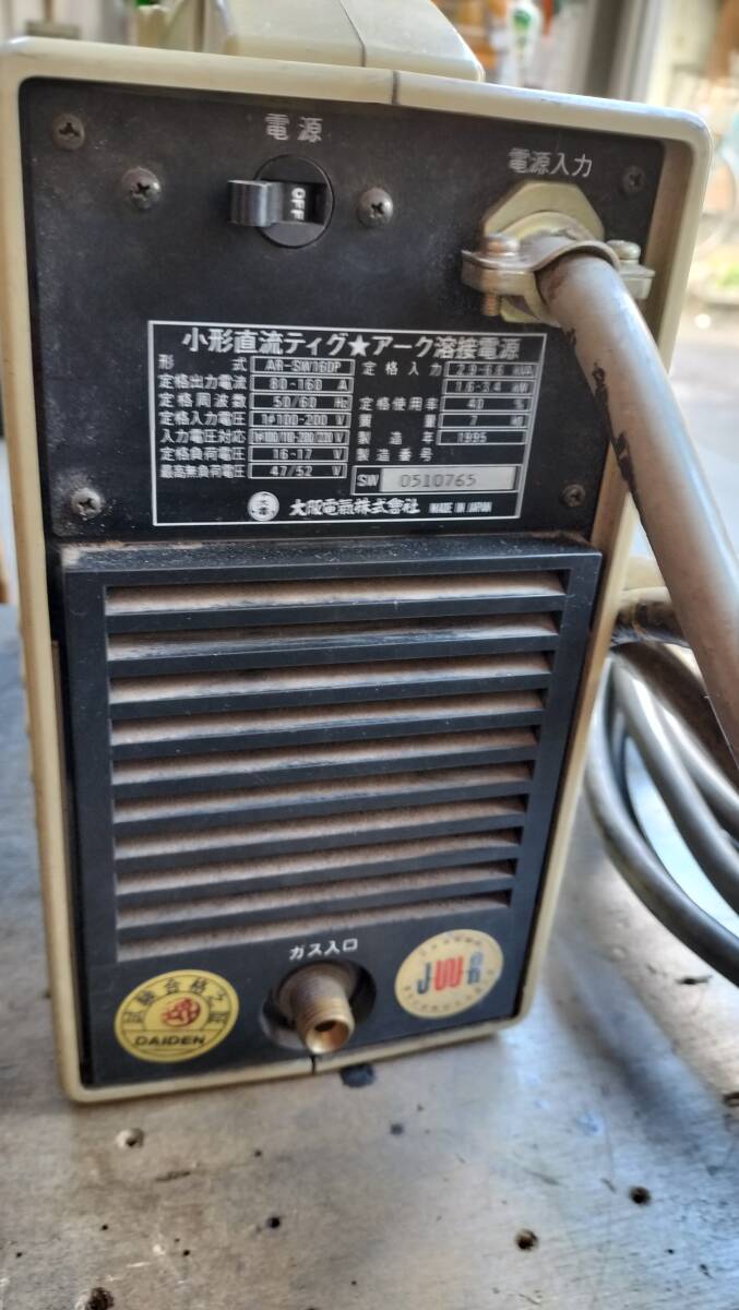 Yahoo!オークション - DAIDEN TIG TAC 160P TIG溶接機 ジャンク品