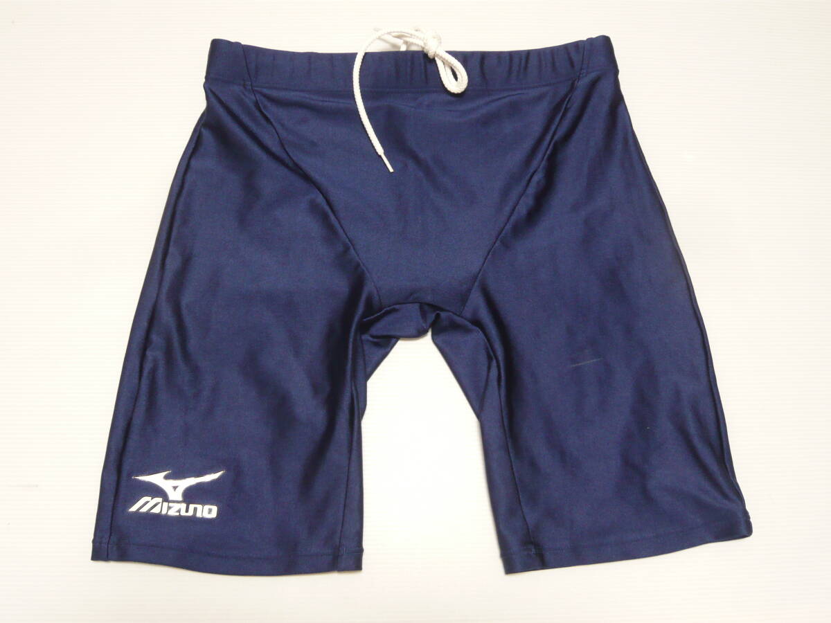 Yahoo!オークション - 6587 ミズノ ネイビー スイムハーフスパッツ Mサ...