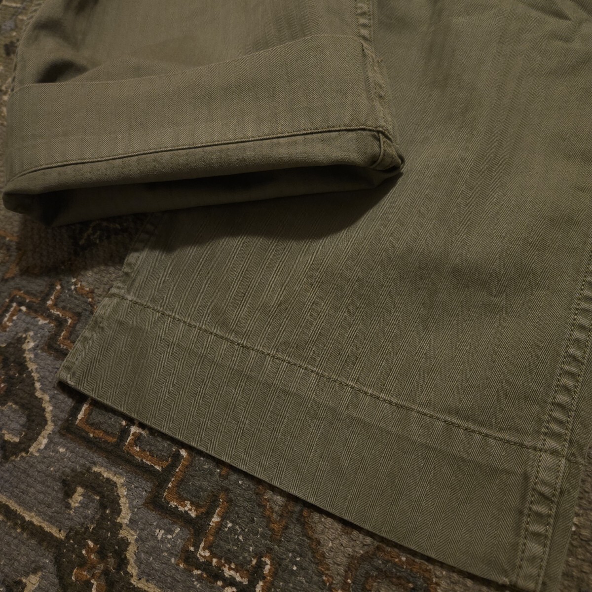 Yahoo!オークション - 【名作】 RRL 13 Star HBT Barker Pants 【31×3...