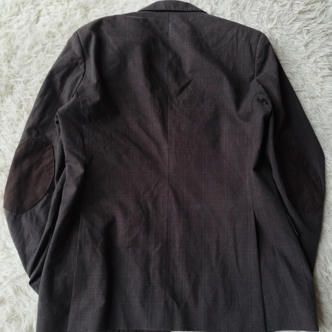 日本代購代標第一品牌【樂淘letao】－【美品 表裏総柄 希少XL】 ETRO エトロ テーラードジャケット 総ペイズリー グレンチェック エルボーパッチ 50 大きいサイズ ブレザー